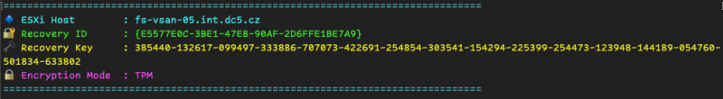 How to Quickly Check/Backup ESXi Host TPM Encryption Recovery Key Using ...